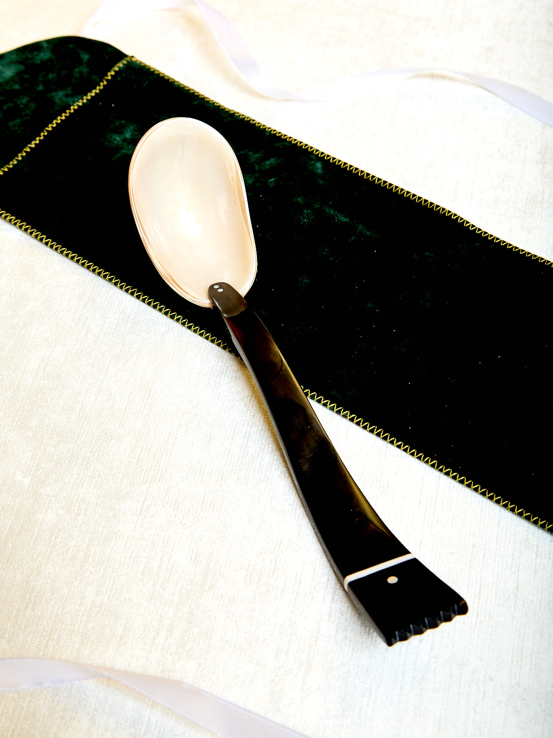 Pearl & Horn Serving Spoon – Coming Soon